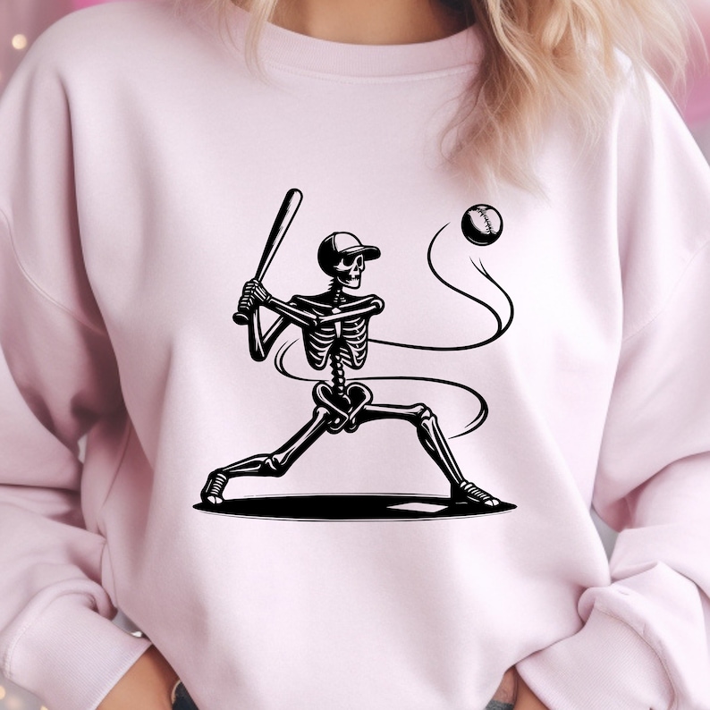 Skeleton Baseball Player Svg, Skeleton Baseball Svg, Baseball Svg ...