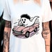 Retro Cute Ghost Driving Car SVG PNG, Halloween Car Clipart, Playful T ...
