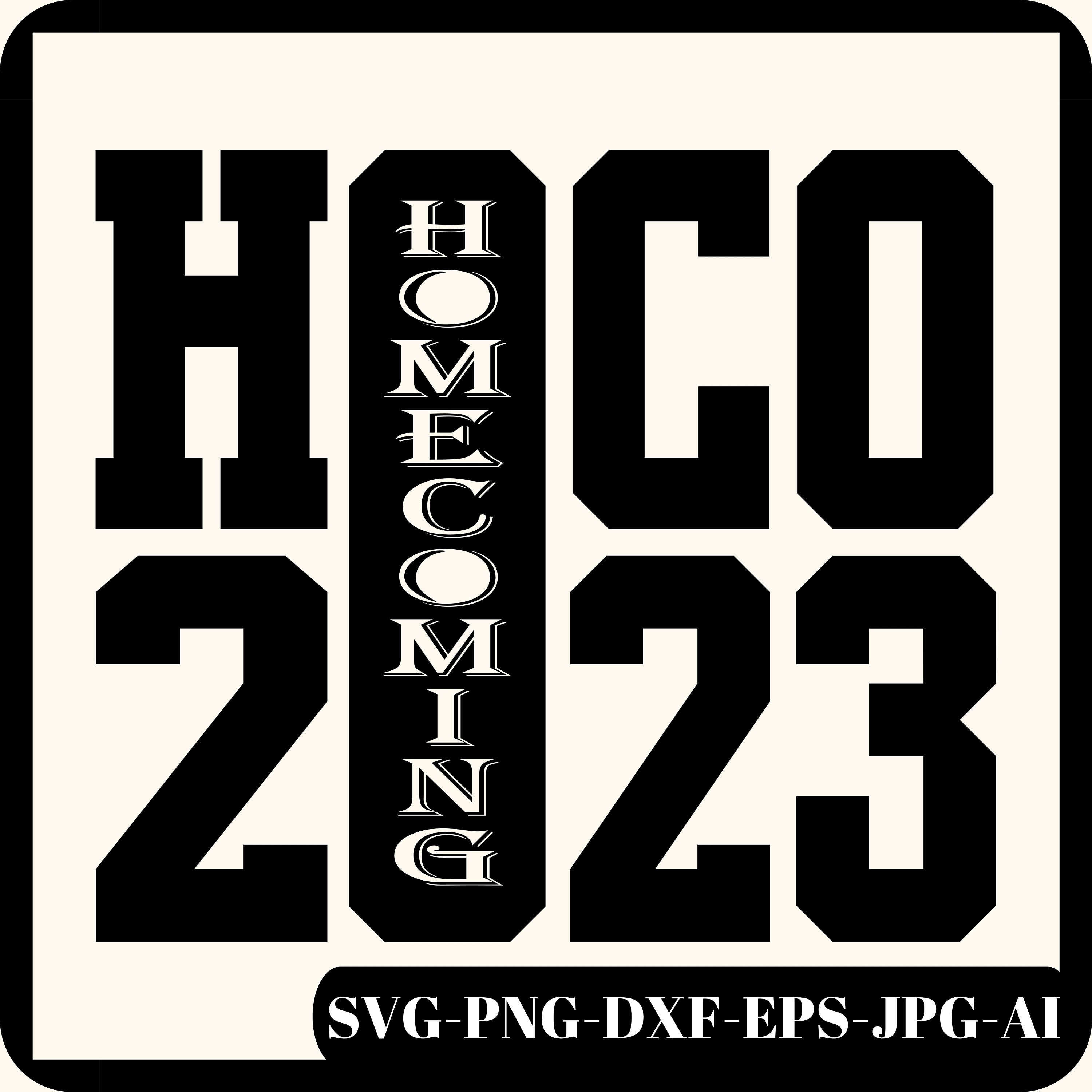 Hoco 2023 SVG Hoco Png Homecoming 2023 T-shirt Svg Football - Etsy
