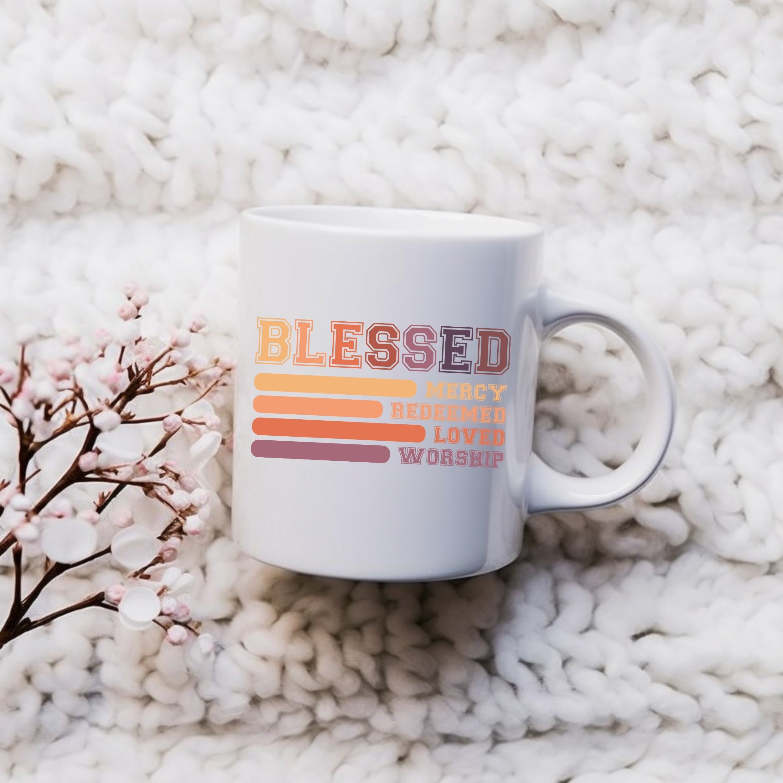 Retro Blessed Redeemed Quotes Svg Png Eps, Elegant Christian Quote Png ...