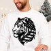 Tiger Svg, Tiger Head With Usa Flag Svg, American Flag Svg, Tiger Face ...
