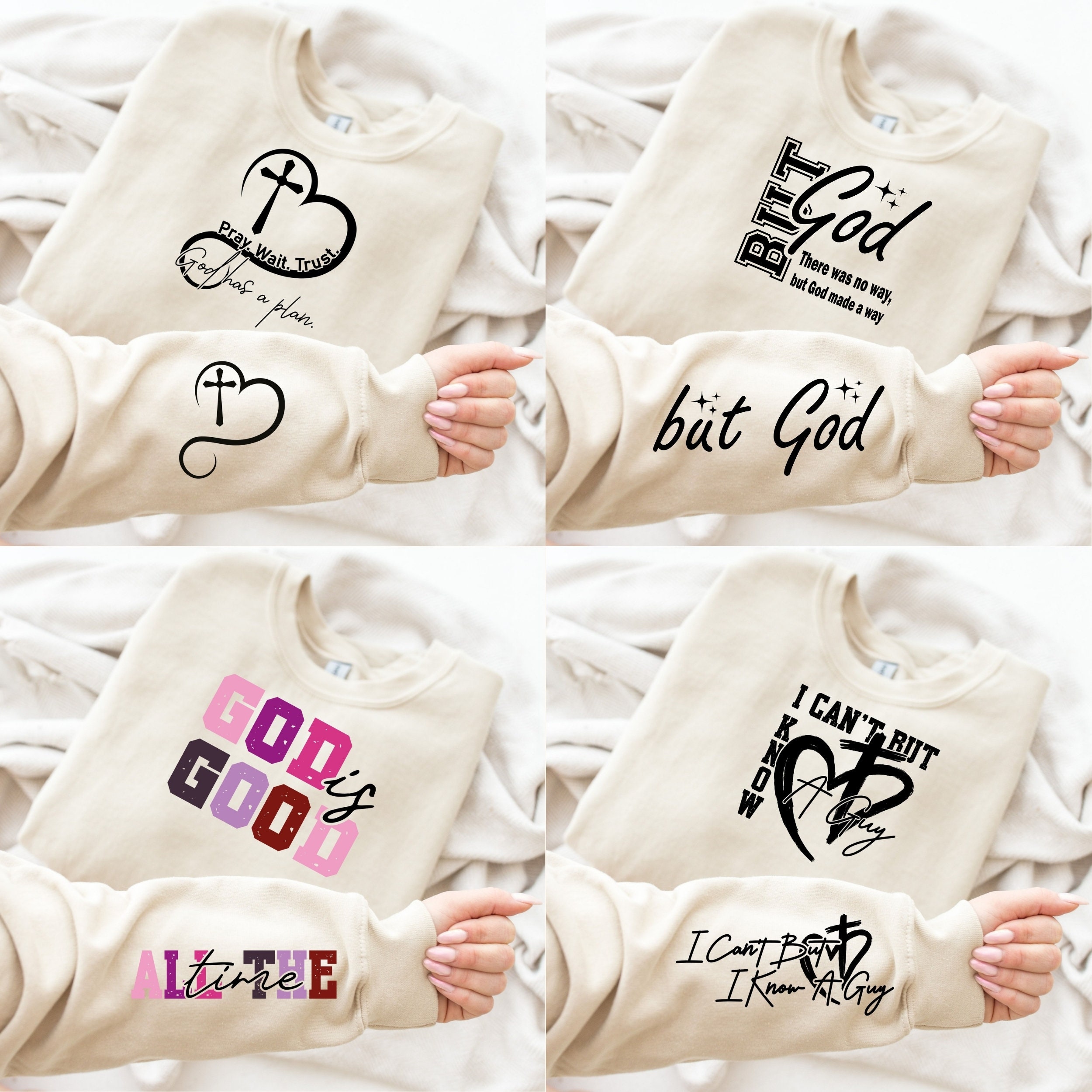 Trendy Christian Svg Png Bundle, Religious Svg, Sleeve Sweatshirt ...