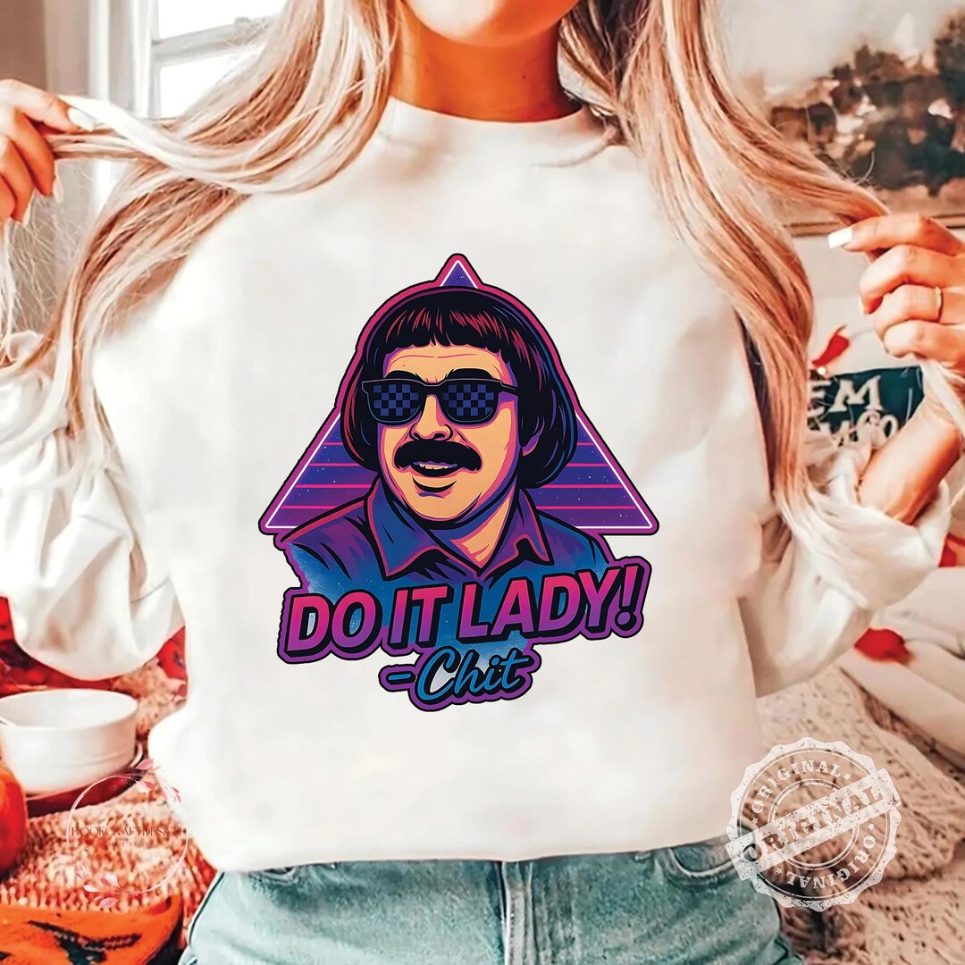 Retro Do It Lady PNG Clipart | Funny Chit Meme Shirt Design | 90s ...
