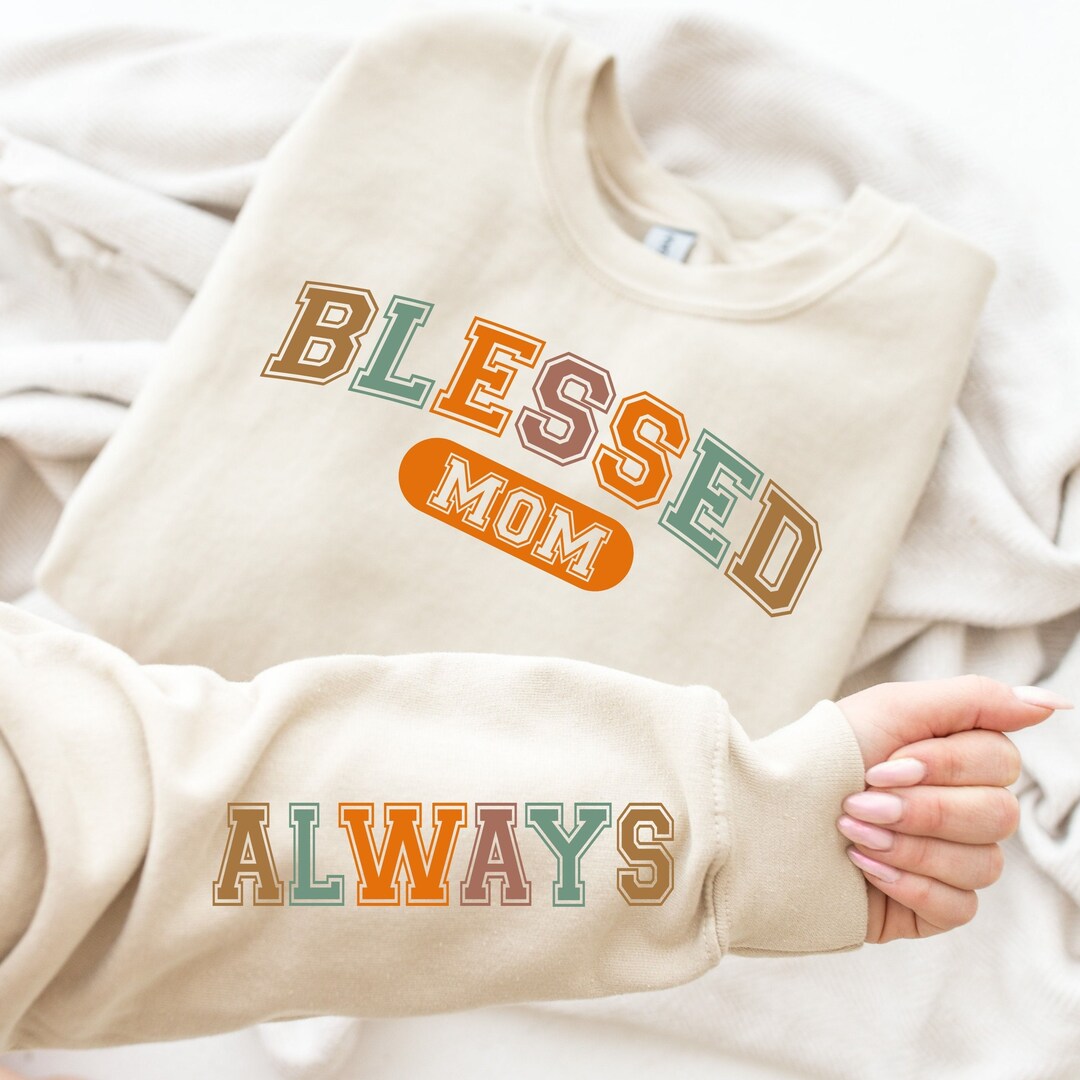 Retro Blessed Mom SVG PNG EPS, Mom Svg, Mom Vibes Svg, Mom Life Svg ...