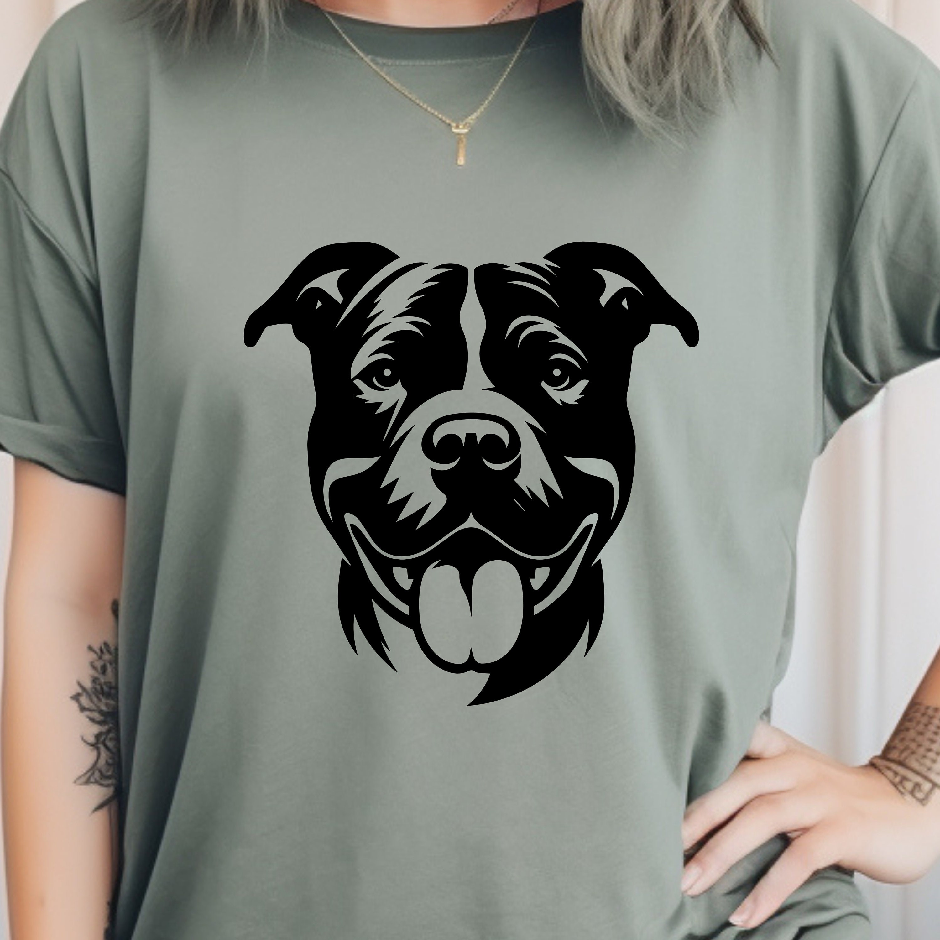 Pitbull Svg, American Pit Bull Svg, Pitbull Clipart, Pitbull Vector ...