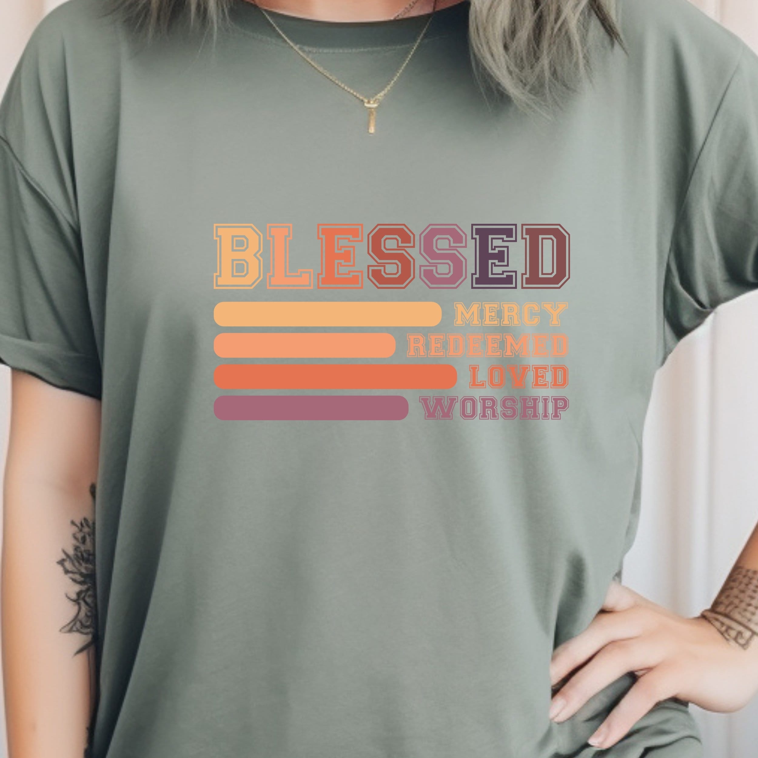 Retro Blessed Redeemed Quotes Svg Png Eps, Elegant Christian Quote Png ...