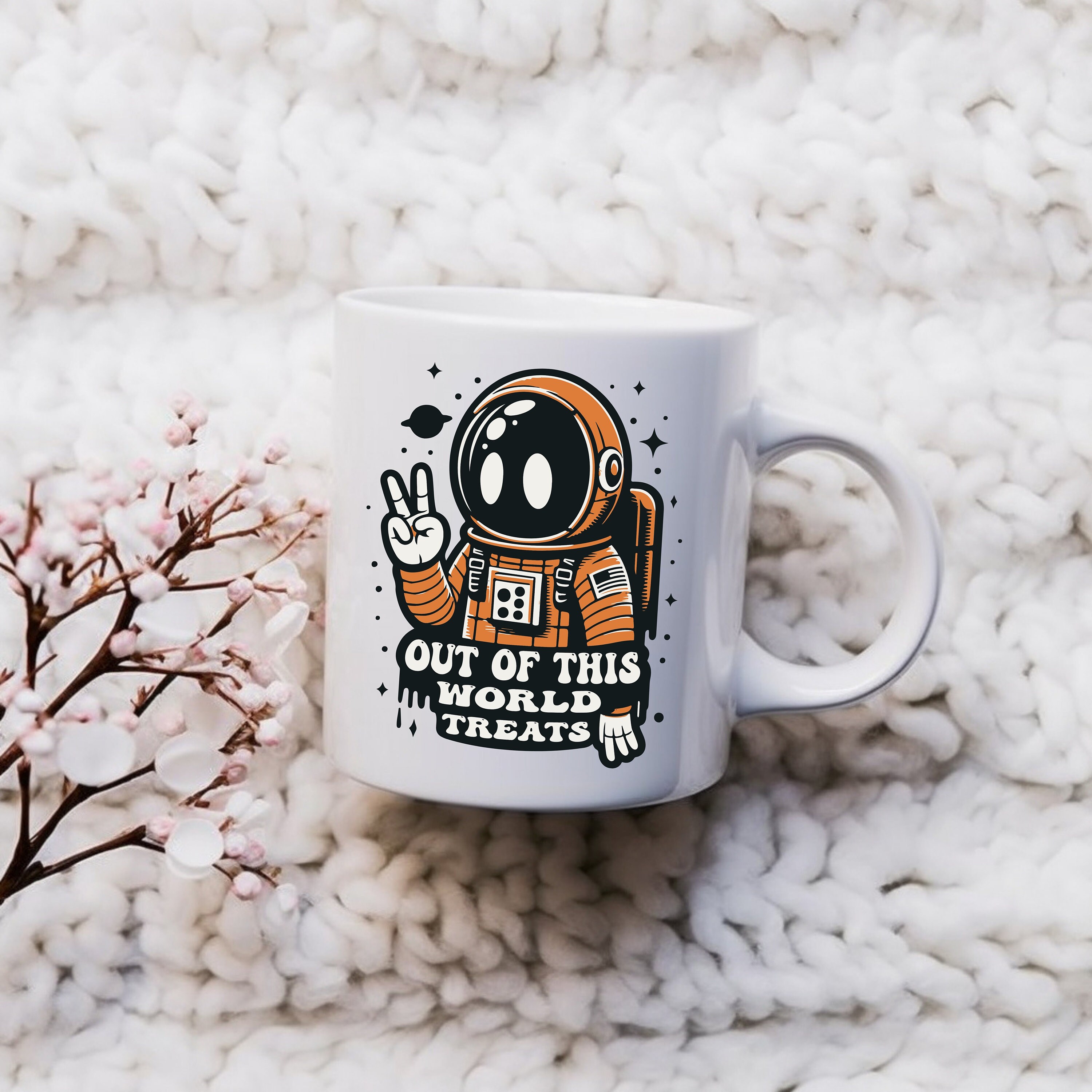 Cute Ghost Astronaut PNG SVG, Halloween Space Clipart, Out of This ...
