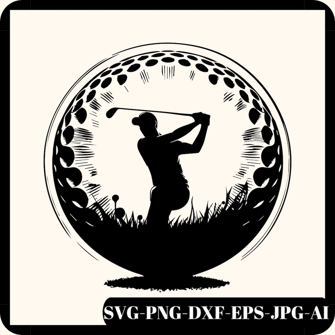 Golf Silhouette, Golfing SVG, Golfer Svg, Golf Ball Svg, Golf Club Svg ...