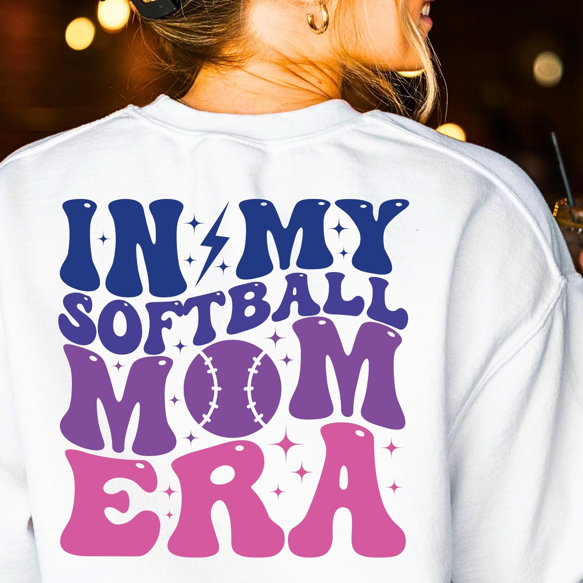 In My Softball Mom Era Svg Softball Mom Png Wavy Softball - Etsy