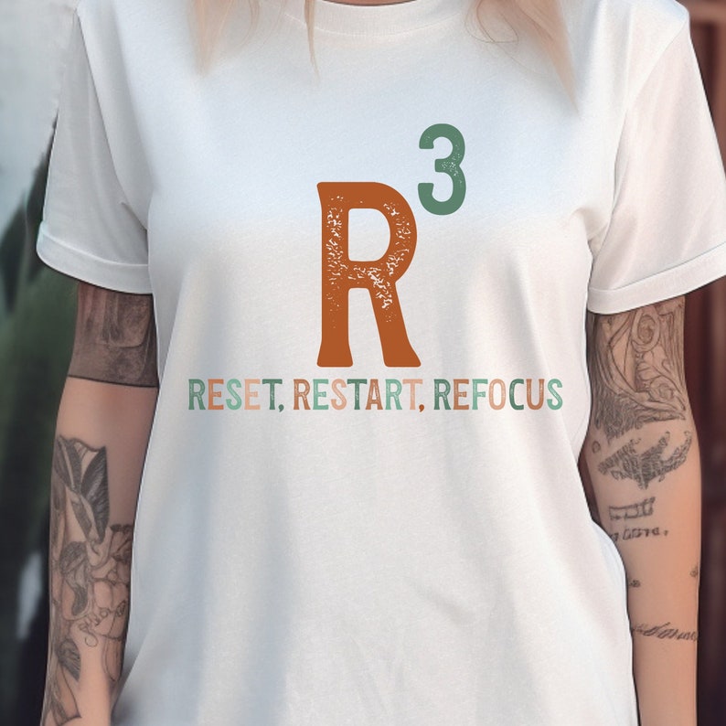 R3 Svg, Reset Restart Refocus Svg Png, Mental Health Svg, Positive ...