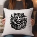 Usa Tiger Svg, Tiger Head With Usa Flag Svg, Tiger Face Png, American ...