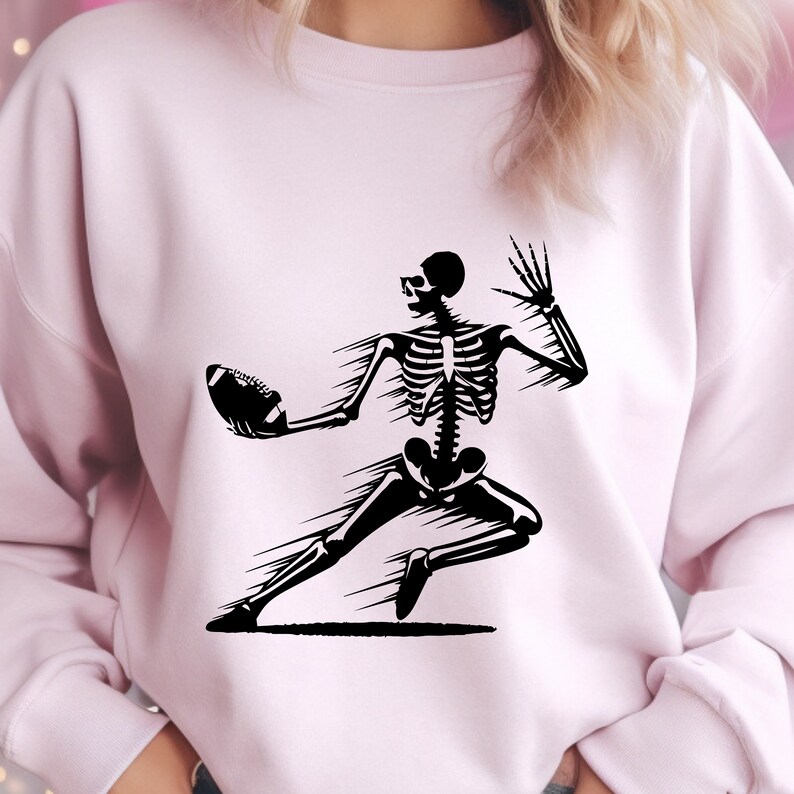 Skeleton Football Player Svg, Football Svg, Football Team, Football ...