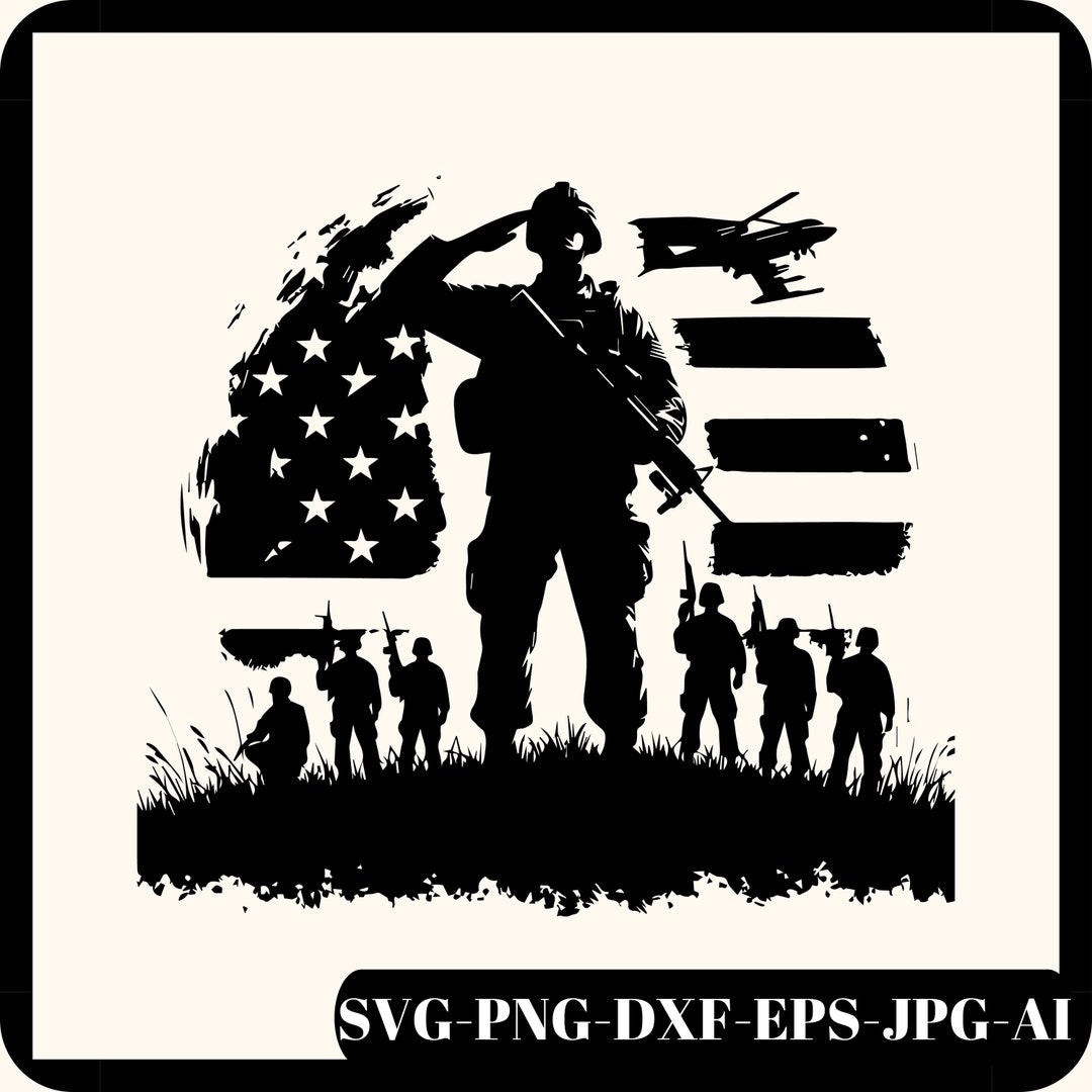 US Soldier SVG, Veteran Soldier Svg, American Troops Svg, Army Svg ...