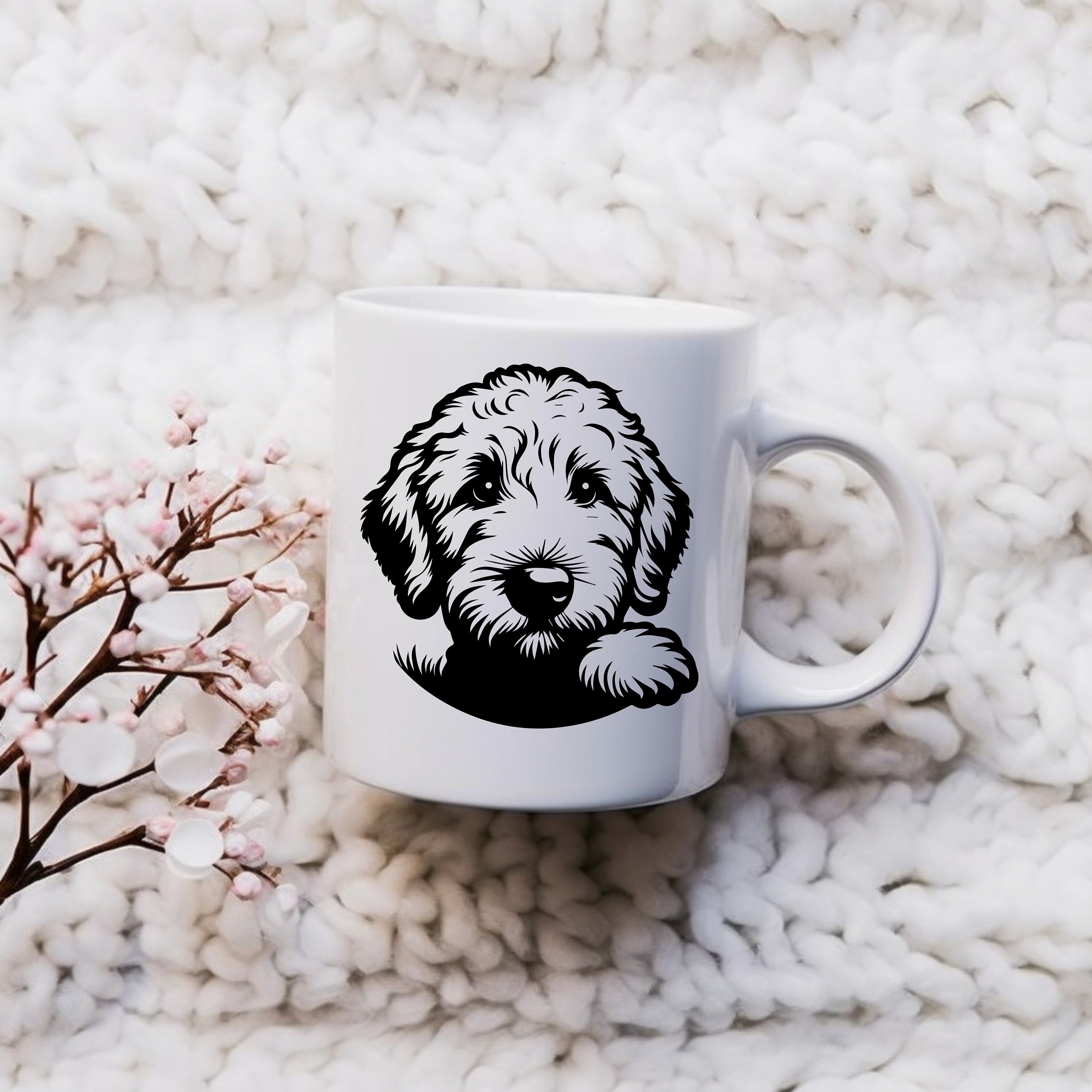 Goldendoodle SVG, Goldendoodle Peeking Svg Png Cricut, Dog Mom Svg ...