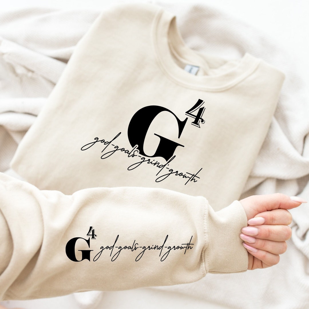 G4 Svg, God Goals Grind Growth Svg, Png, Sleeve Shirt Design, Christian ...