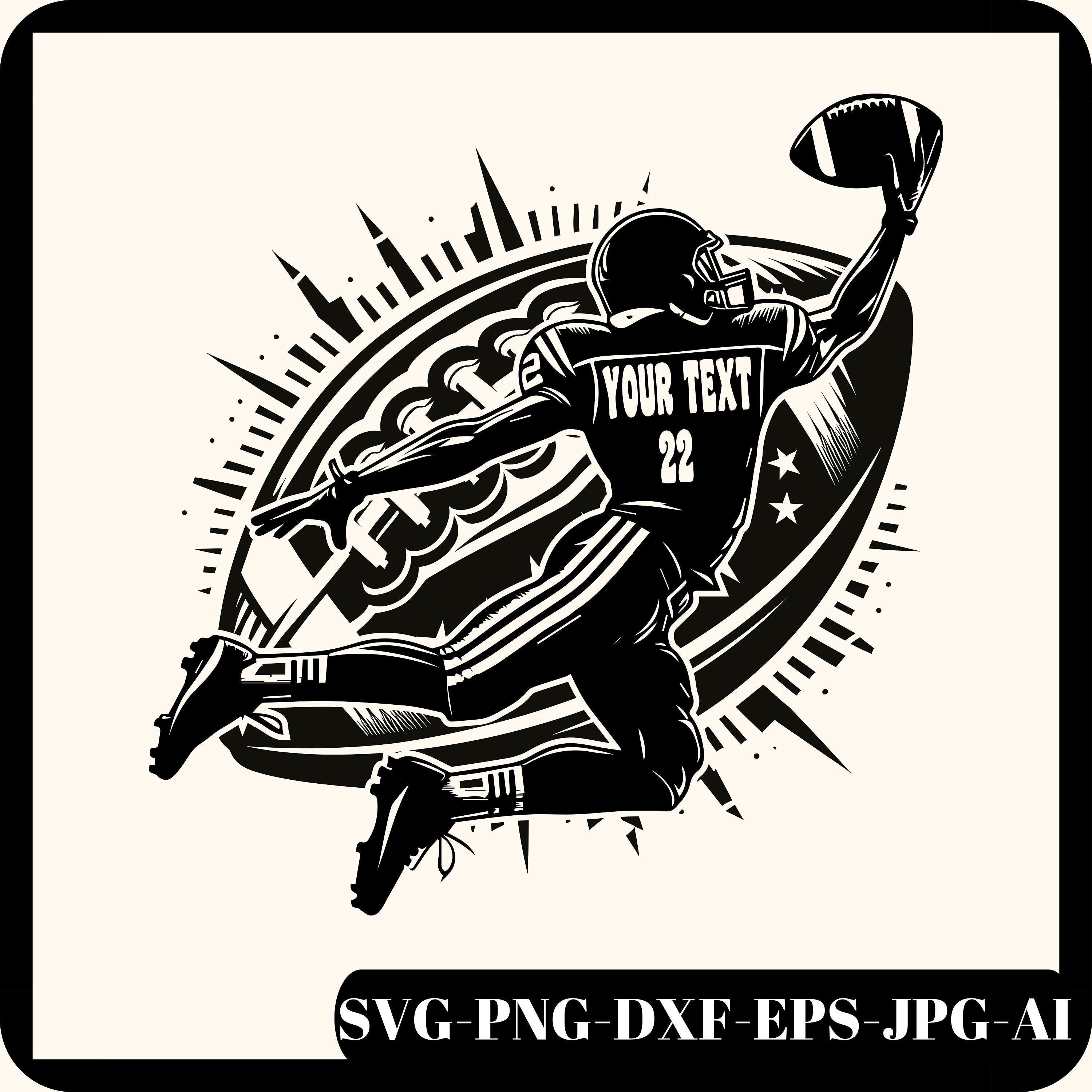 Custom Football Player Svg Png, Personalized Football Svg, Football ...