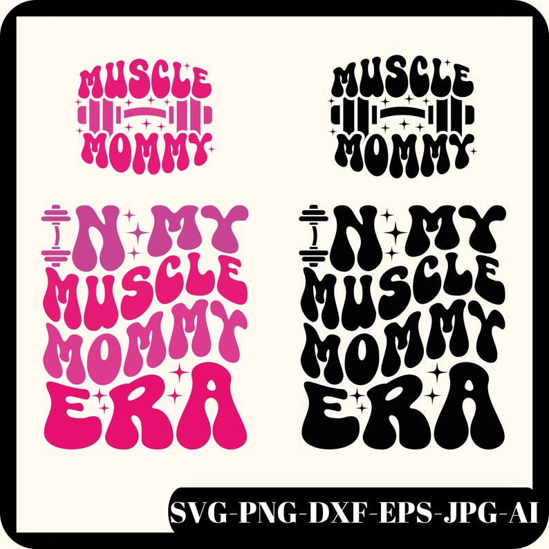 Muscle Mommy Svg ,workout Svg Designs for Shirts, Weightlifting Shirt ...