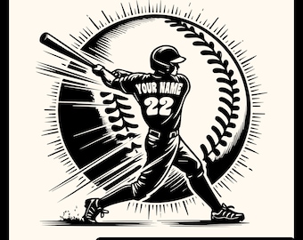 Baseball Player Svg, Personalized Custom Name Svg, Baseball Mom Dad Svg ...