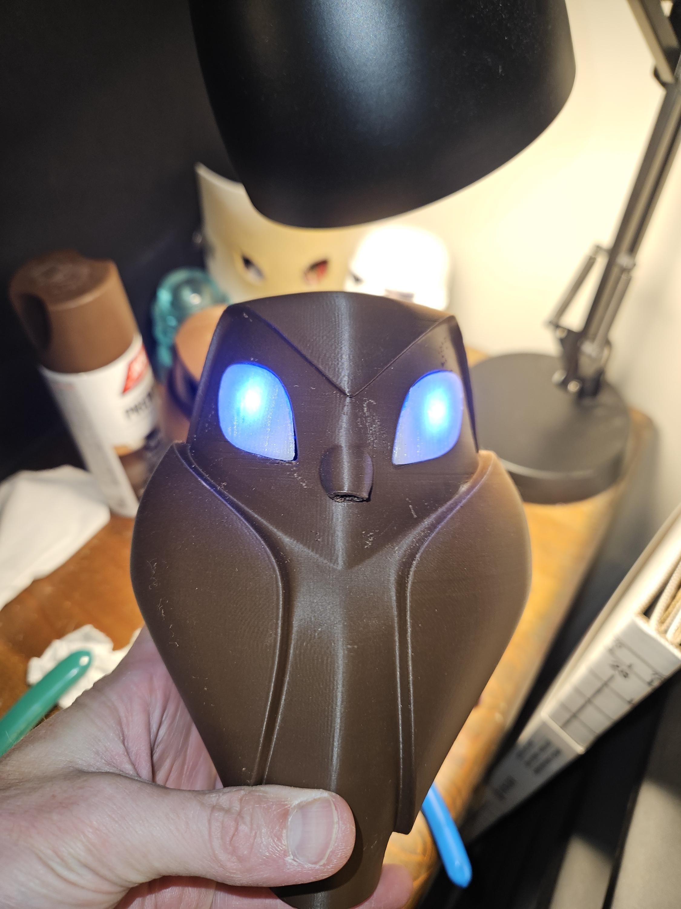 Owlbert 3D Printed Staff Topper With Illuminating Eyes - Etsy