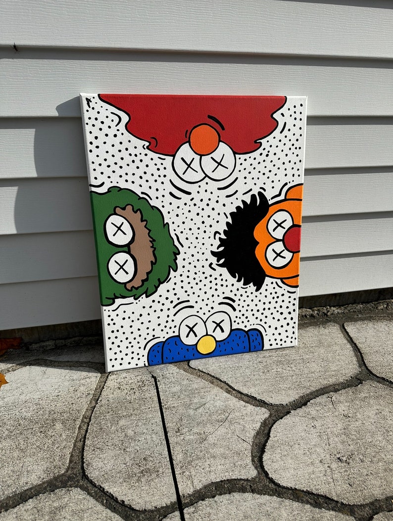 Sesame Street Canvas Painting - Etsy