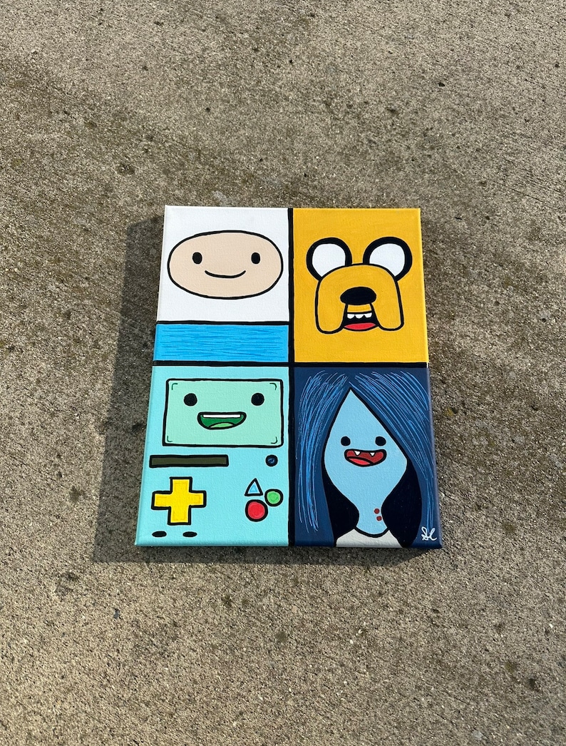 Adventure Time Canvas Painting - Etsy