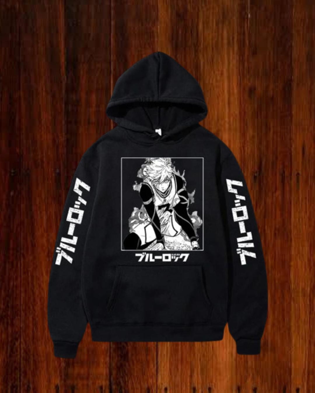 Anime Inspired Blue Lock Isagi Yoichi Aesthetic Print Hooded Sweatshirt ...
