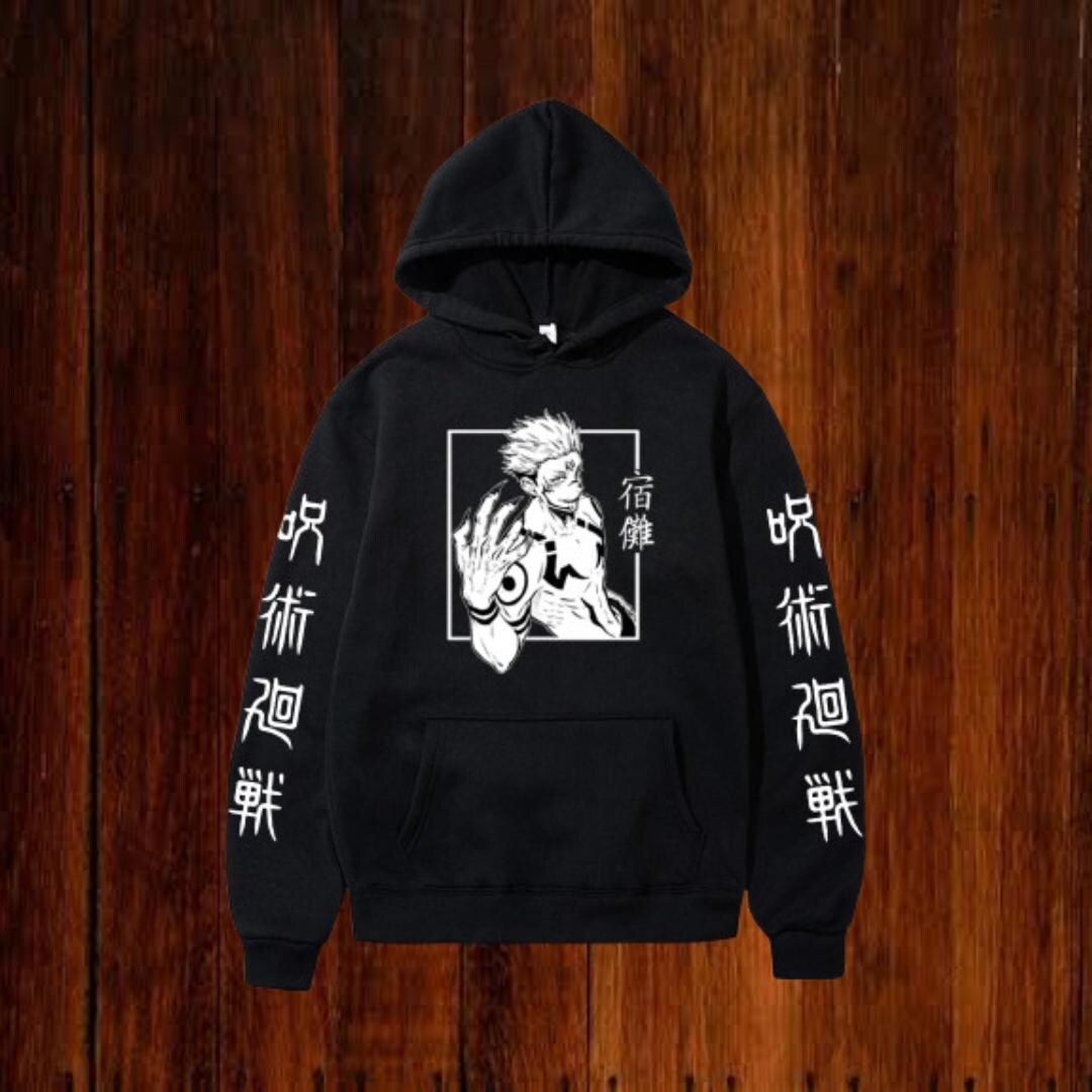 Anime Inspired Jujutsu Kaisen Sukuna Hoodie, Villains, Satoru Gojo ...
