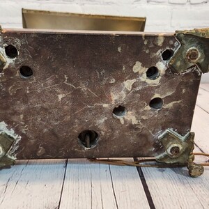 Very Large Art Deco Bronze Metal Lamp With Marble Base Art Deco Bankers ...