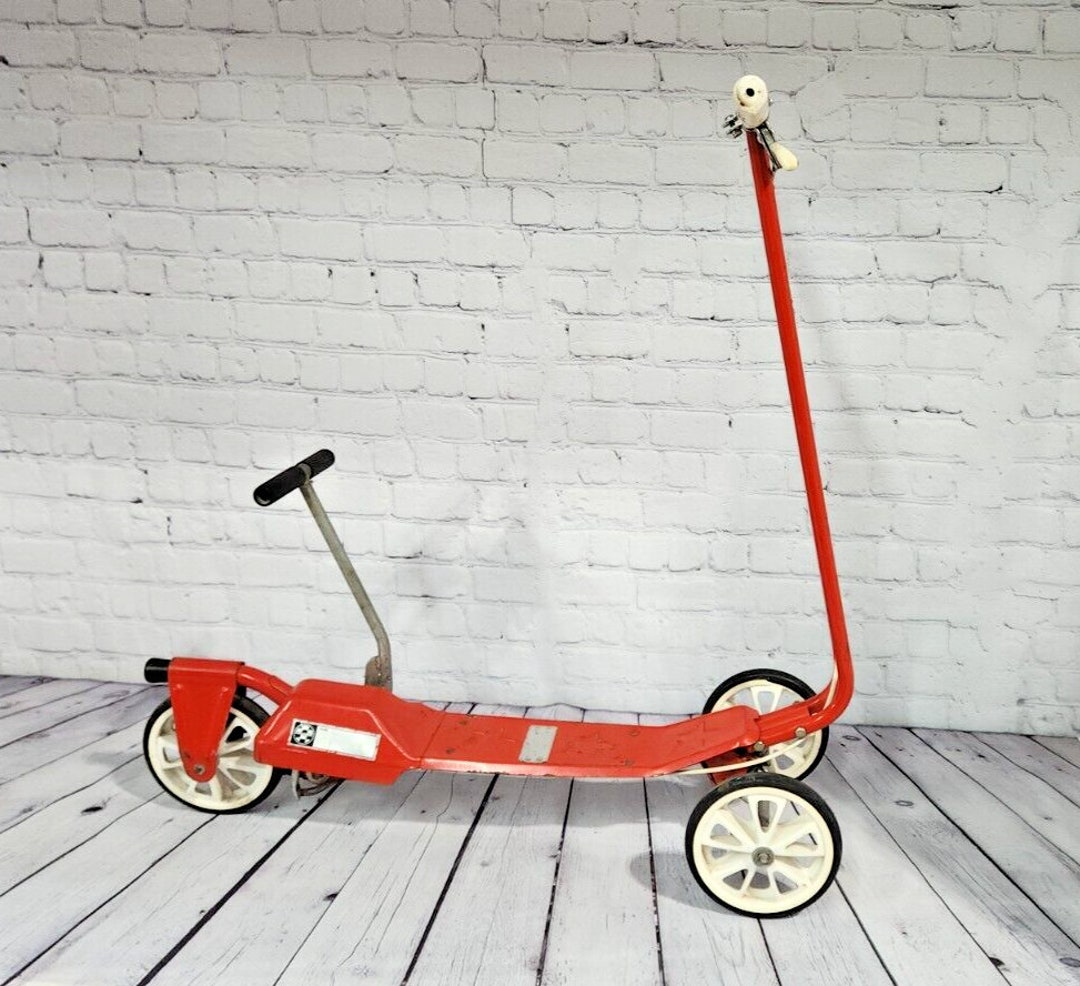 Vintage 1960s Roller Jeter Hammer Child’s Red Kick and Go Scooter Made ...