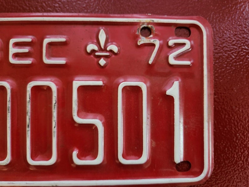 1972 Quebec Licence Plate 1972 Quebec Snowmobile Licence Plate Vintage ...