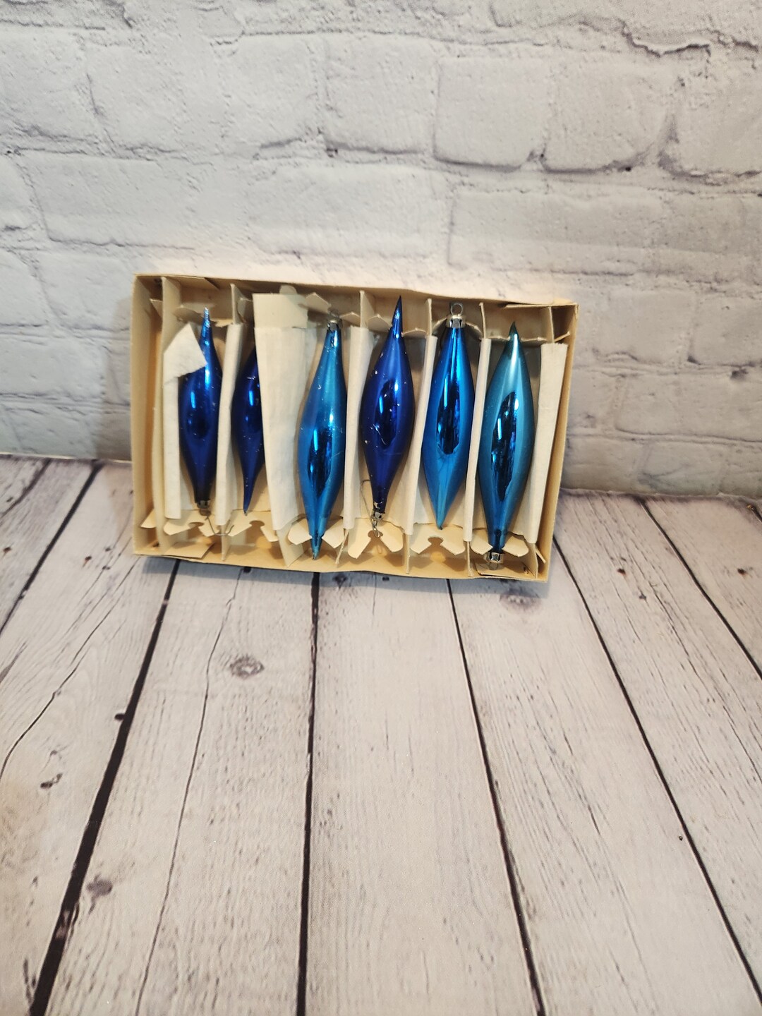 Santa Land Blue Teardrop Christmas Tree Ornaments Christmas - Etsy