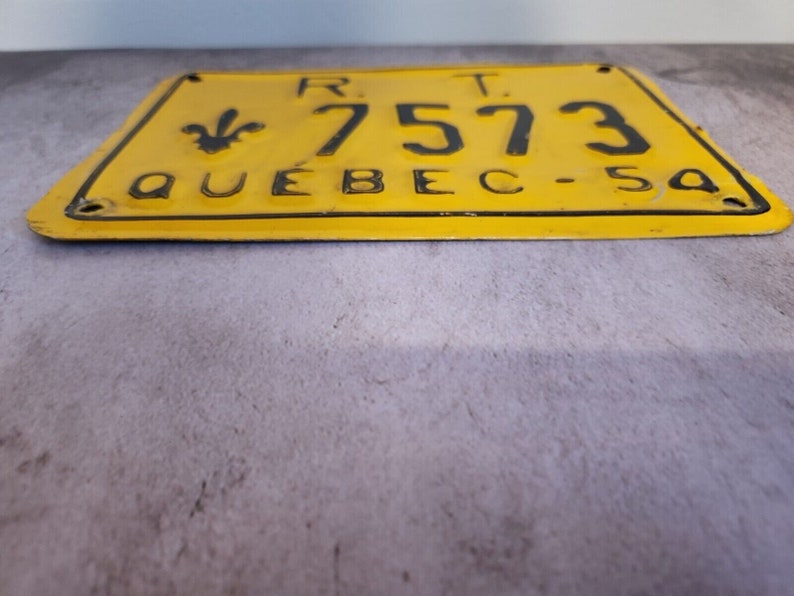 1954 Quebec Régie Des Transports Licence Plate - Etsy