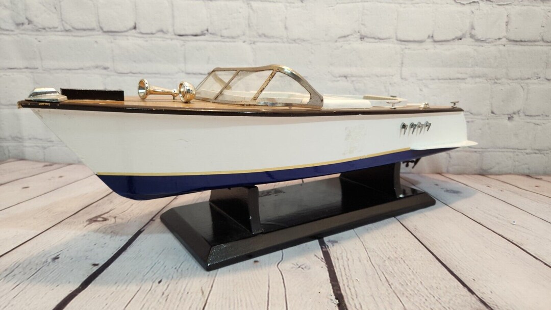 Vintage Riviera Speed Boat Model Vintage 1930's Design. - Etsy