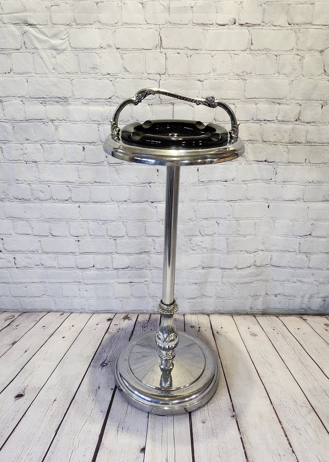 Vintage Standing Ashtray Beautiful and Elegant Mid Century Modern Floor ...