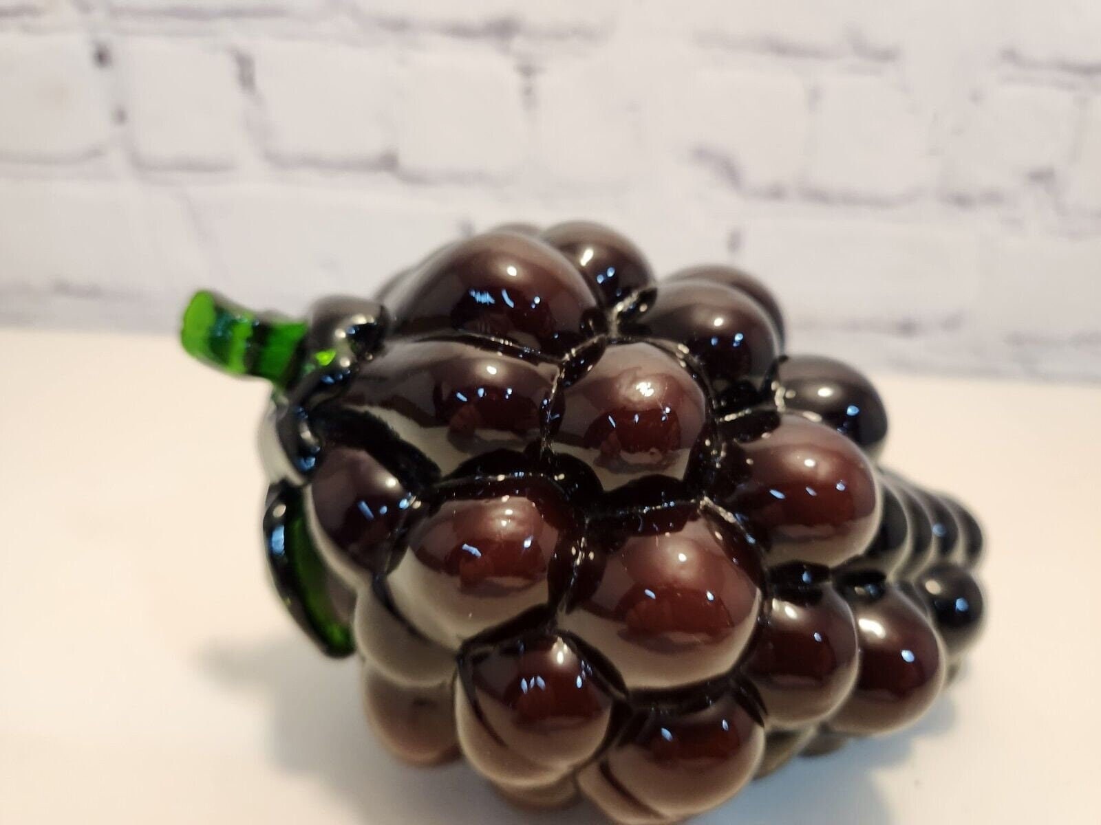 Cluster of Grape Fruit Art Glass Glass Grape Bunch, Murano Style Grapes ...