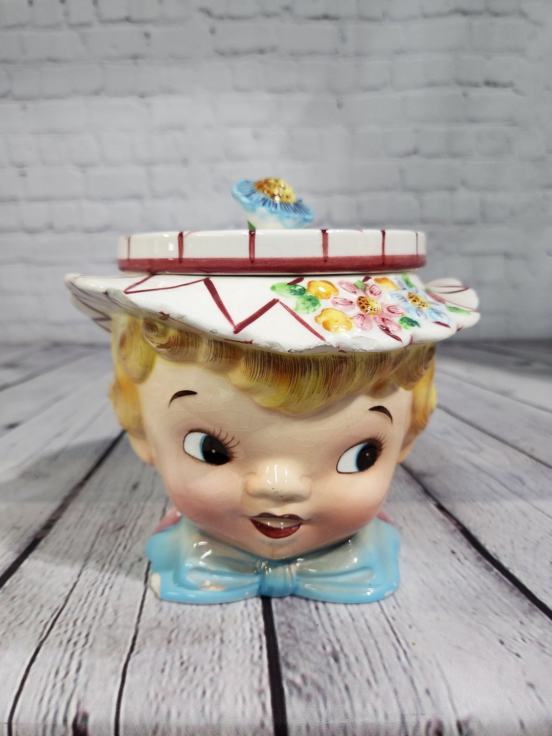 Lefton Miss Dainty Vintage Cookie Jar From the 1950's - Etsy