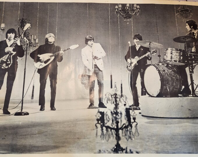 Vintage Rolling Stones Large Poster Pre 1969 With Brian Jones Great ...