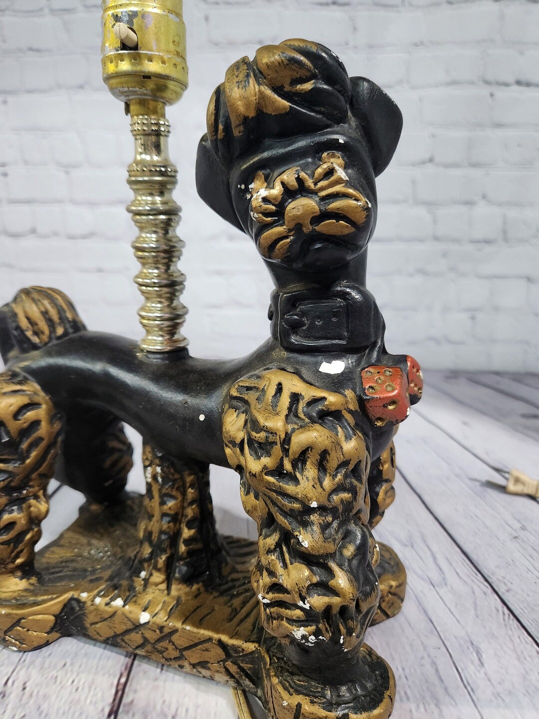 Kitsch Poodle Lamp Rockabilly Lamp Vintage Poodle Lamp 1950's Kitsch ...