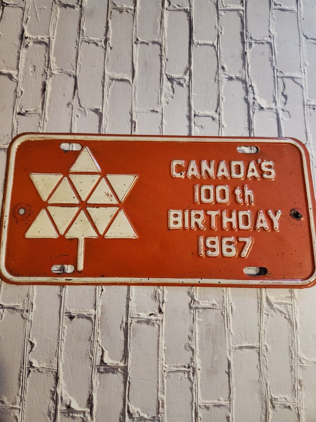 1967 Canada Centennial Commemorative Licente Plate 1967 - Etsy