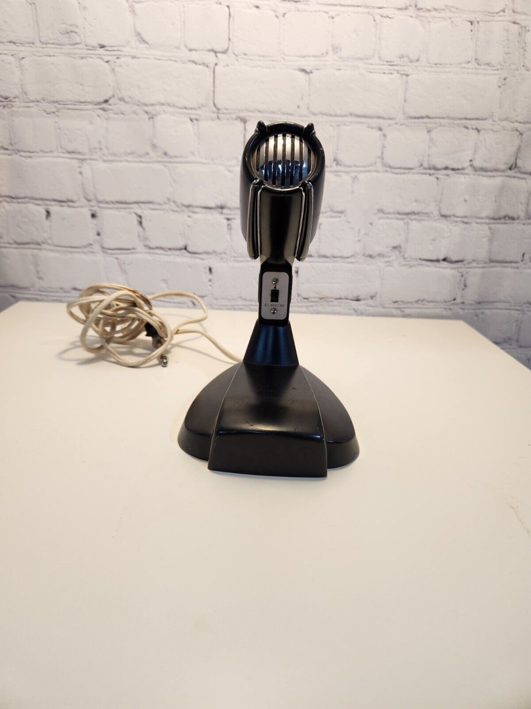 Vintage Phillips El 6021/60 Microphone With Base 1950's - Etsy