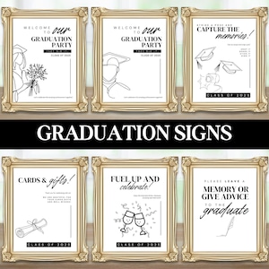 Graduation Party Signs Bundle: Printable Decor (digital Download) - Etsy