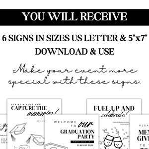 Graduation Party Signs Bundle: Printable Decor (digital Download) - Etsy