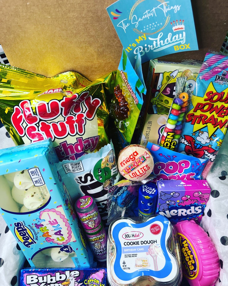 Birthday Candy Box - Etsy