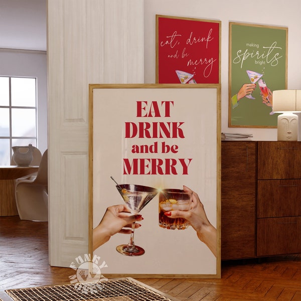 Eat Drink Merry - Etsy