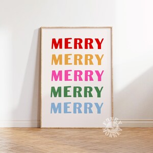 Pink Christmas Wall Art Set, Girly Holiday Winter Prints, Printable ...