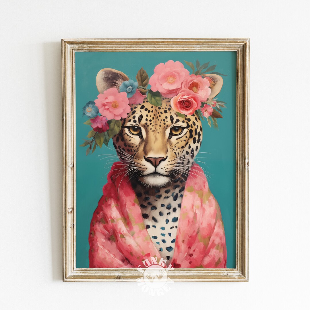 Leopard Animal Print, Maximalist Decor, Aesthetic Wall Art Fashion ...
