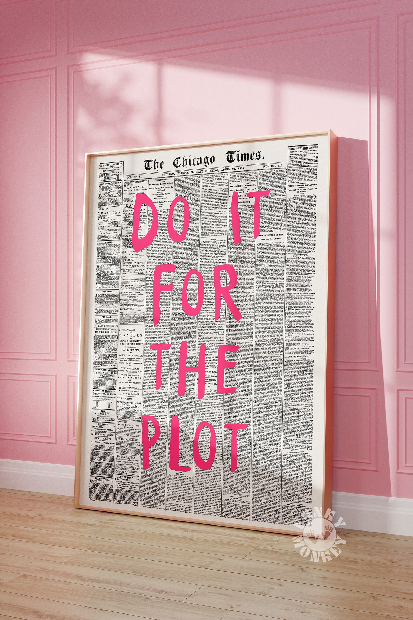 Do It for the Plot Trendy Wall Art Print Set of 2 What If It - Etsy Canada