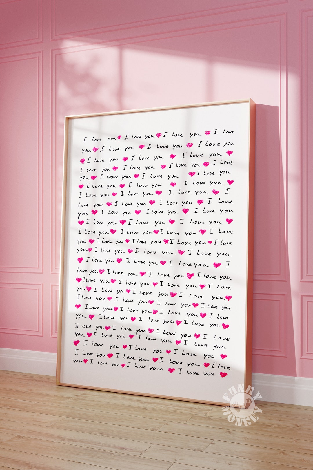Valentine Printable Art, Love Letter Print, I Love You Heart Digital ...