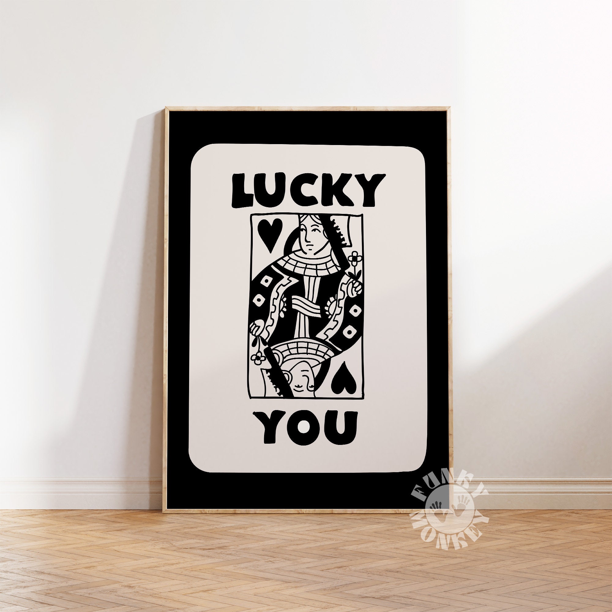 Trendy Print Set of 9, Black White Gallery Wall Set, Funky Retro ...