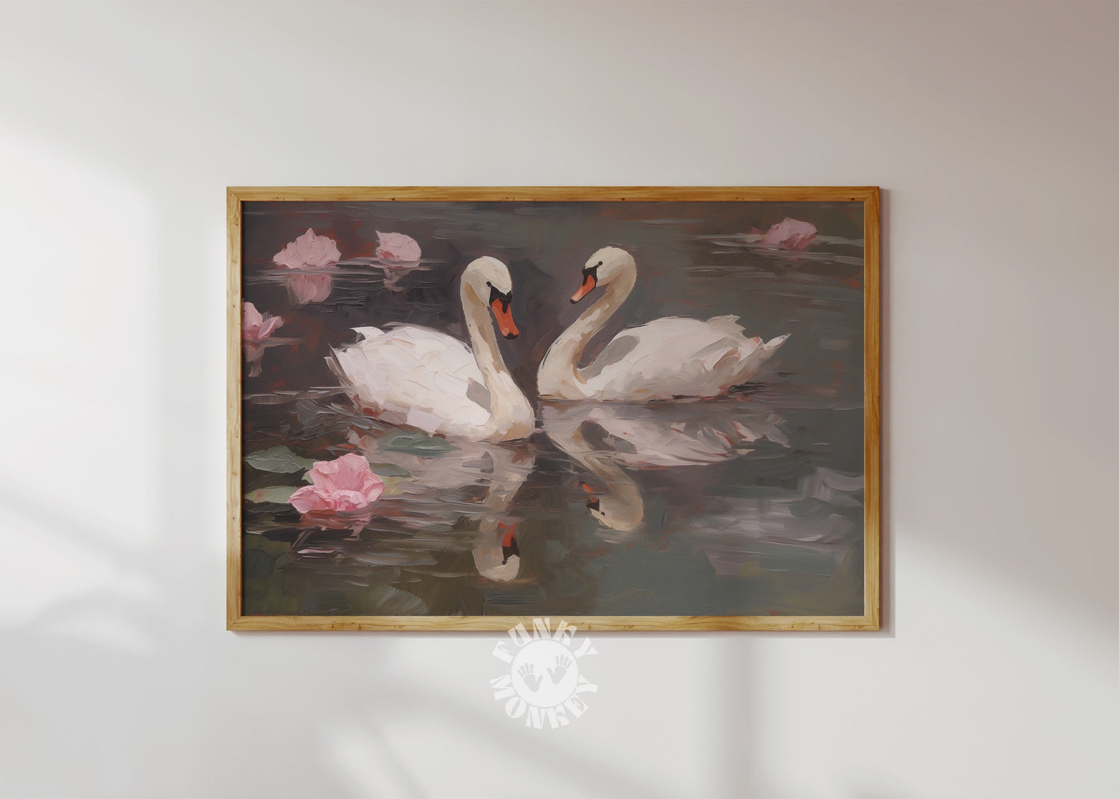 Swan Digital Print, Coquette Room Decor, Swan Painting, Vintage Nursery ...